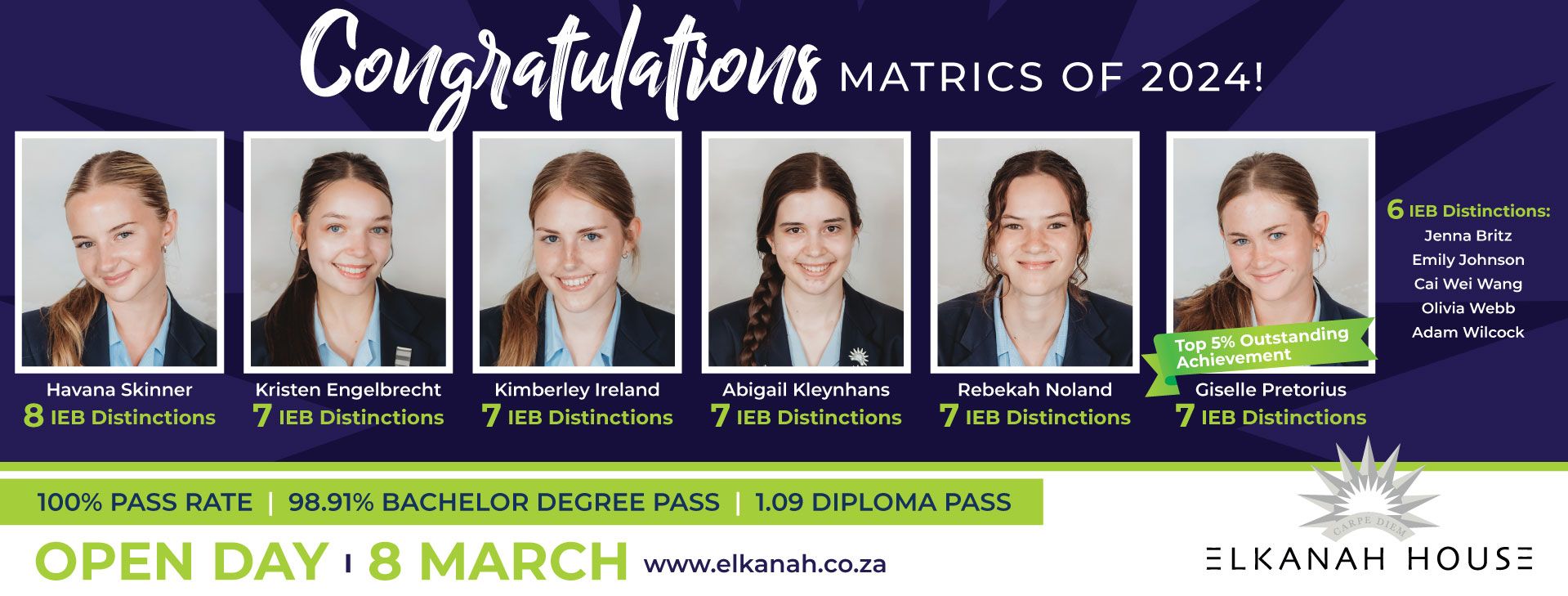 Celebrating Excellence: Elkanah House Matric Class of 2024