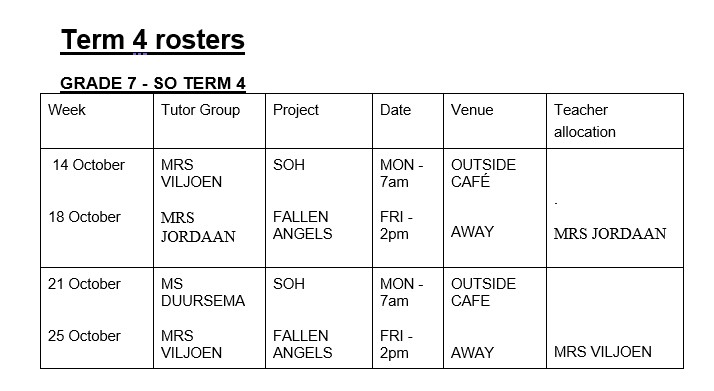Important School Documents | Elkanah House | Cape Town