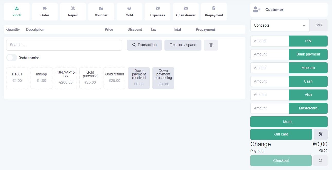 White Label POS System Software - Cash Register and Checkout