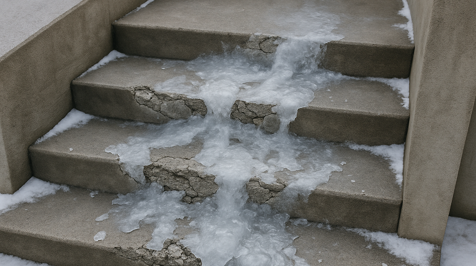 7 Smart Ways to Prevent Ice Damage on Outdoor Concrete Stairs