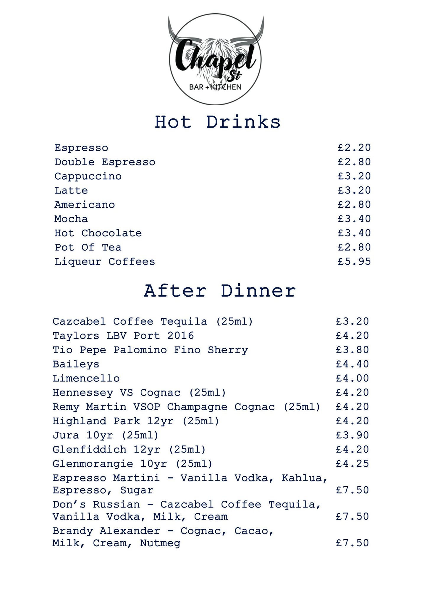 Menu's