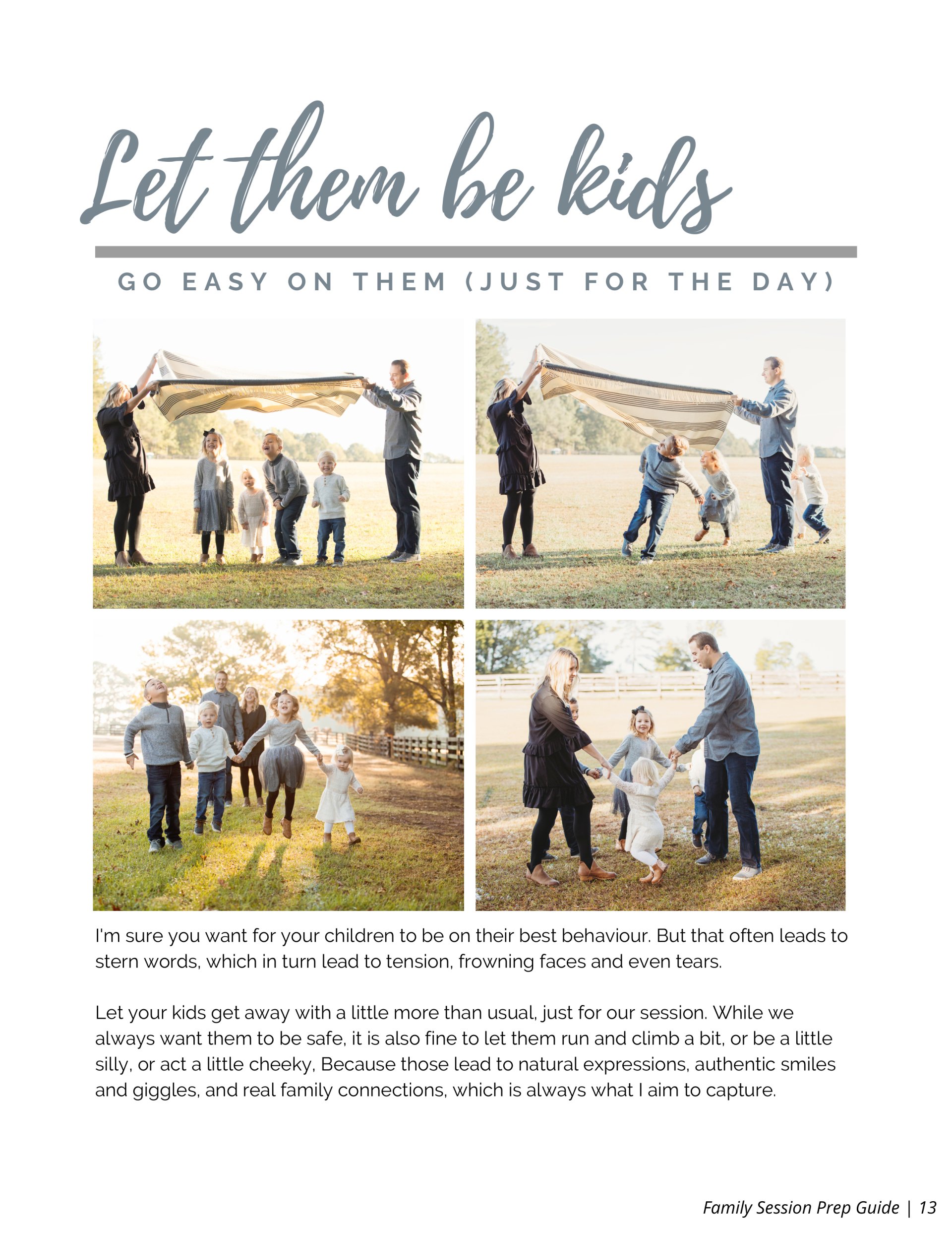 FAMILY PORTRAITS PREPARATION GUIDE