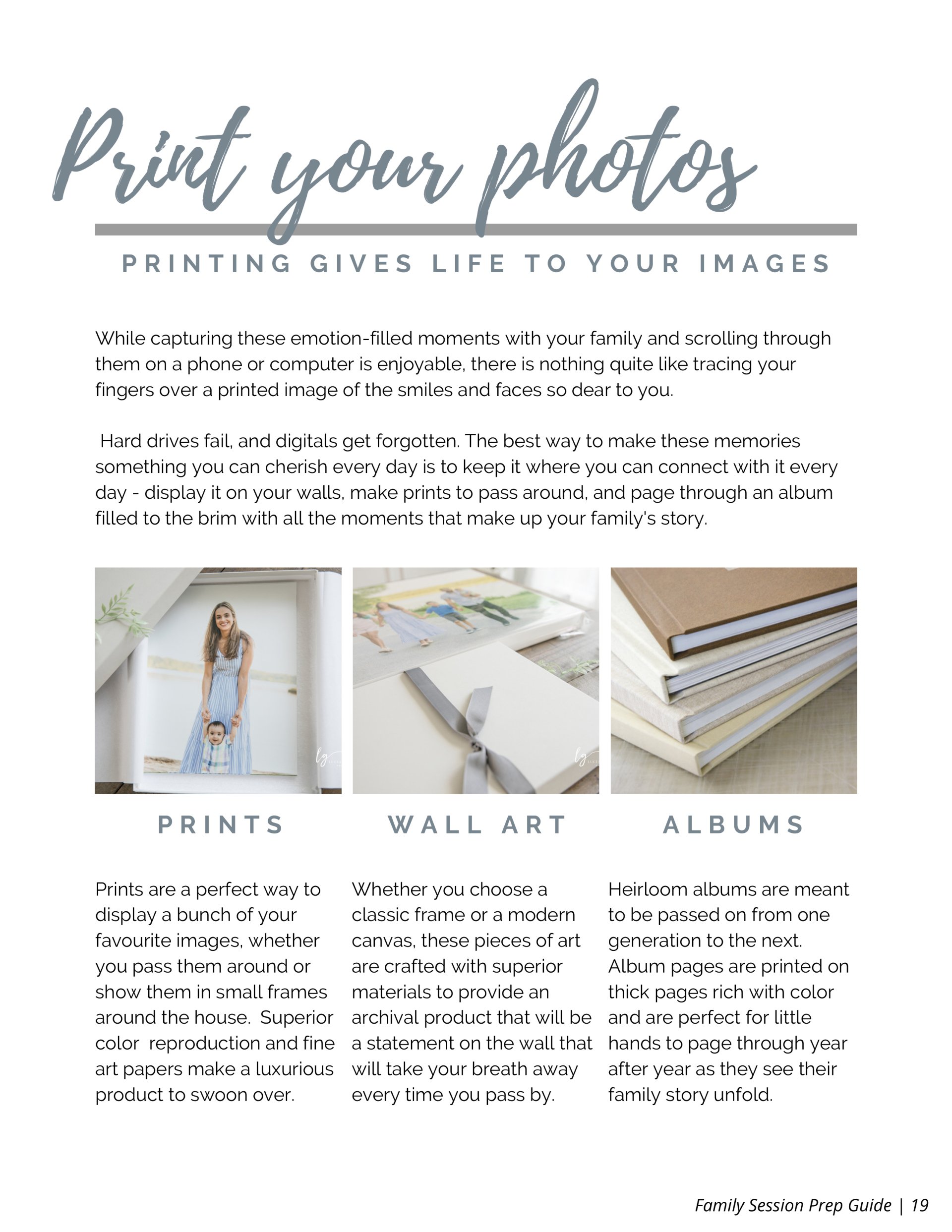 FAMILY PORTRAITS PREPARATION GUIDE