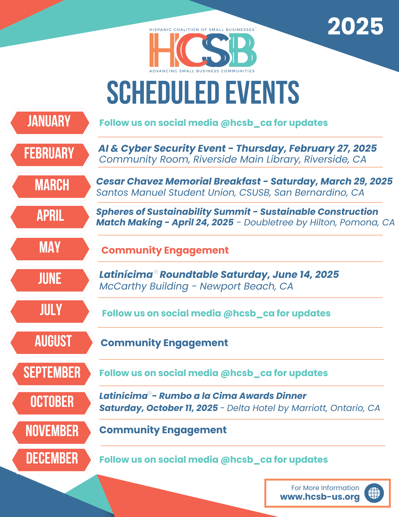 Community Events | Hispanic Coalition of Small Businesses (HCSB ...