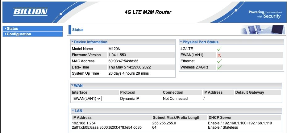 Presentation of the industrial 4G router from the BILLION range
