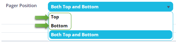 Top and Bottom Grid Paging