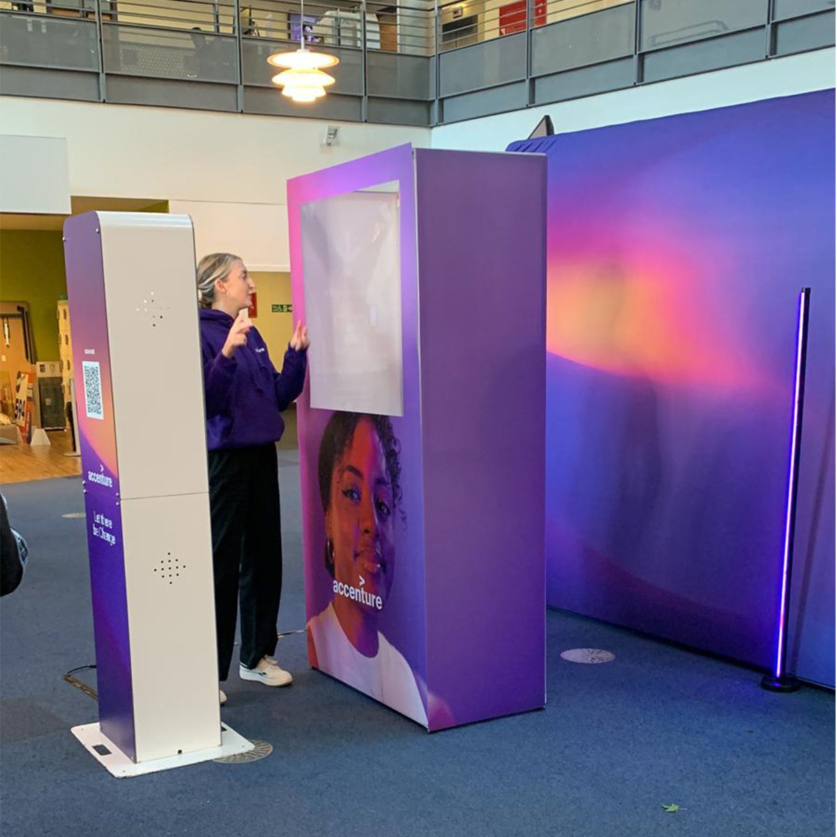 Accenture Colour Gel Photo Booth