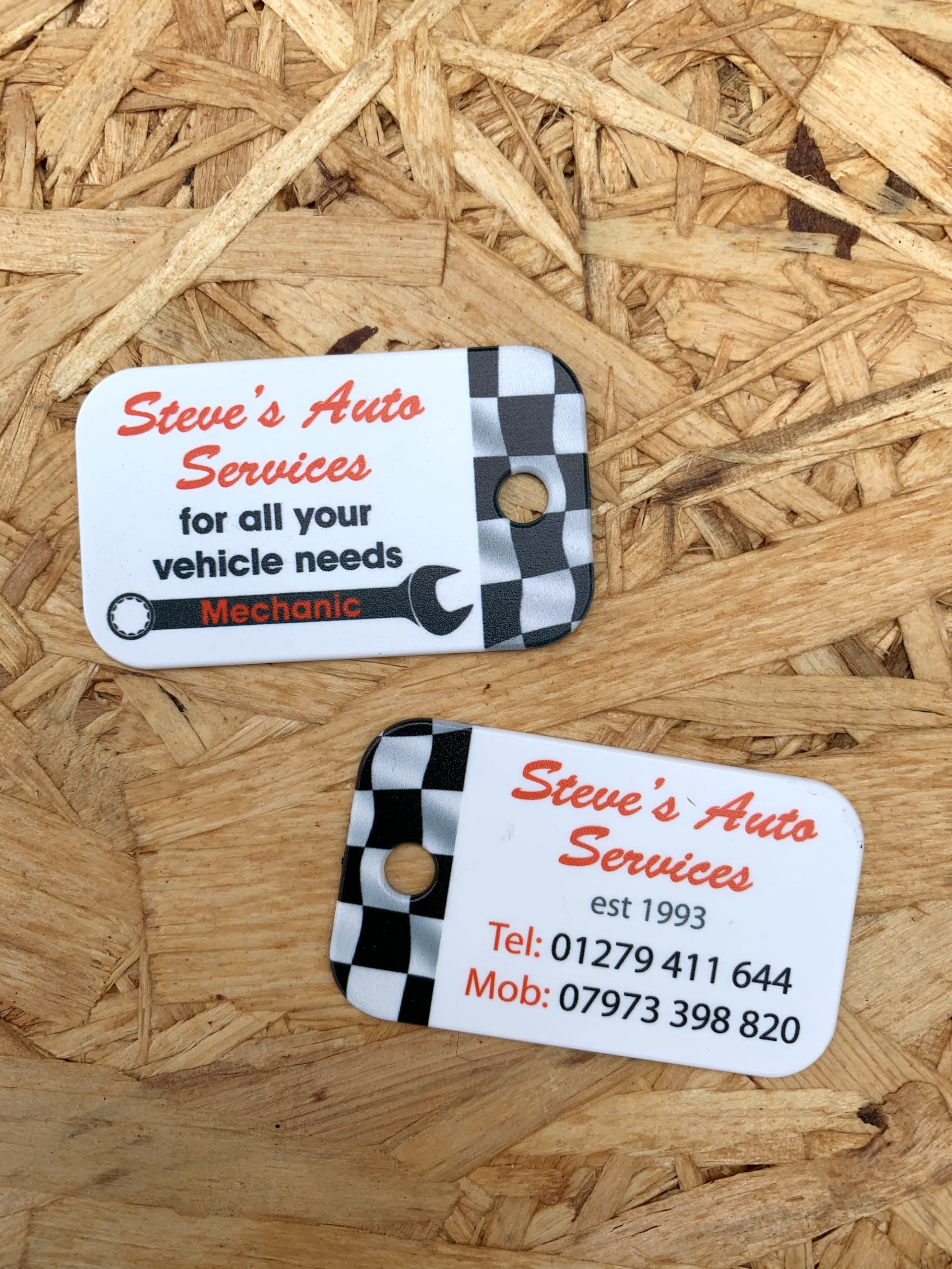 We have lots of examples of the keyrings we have printed