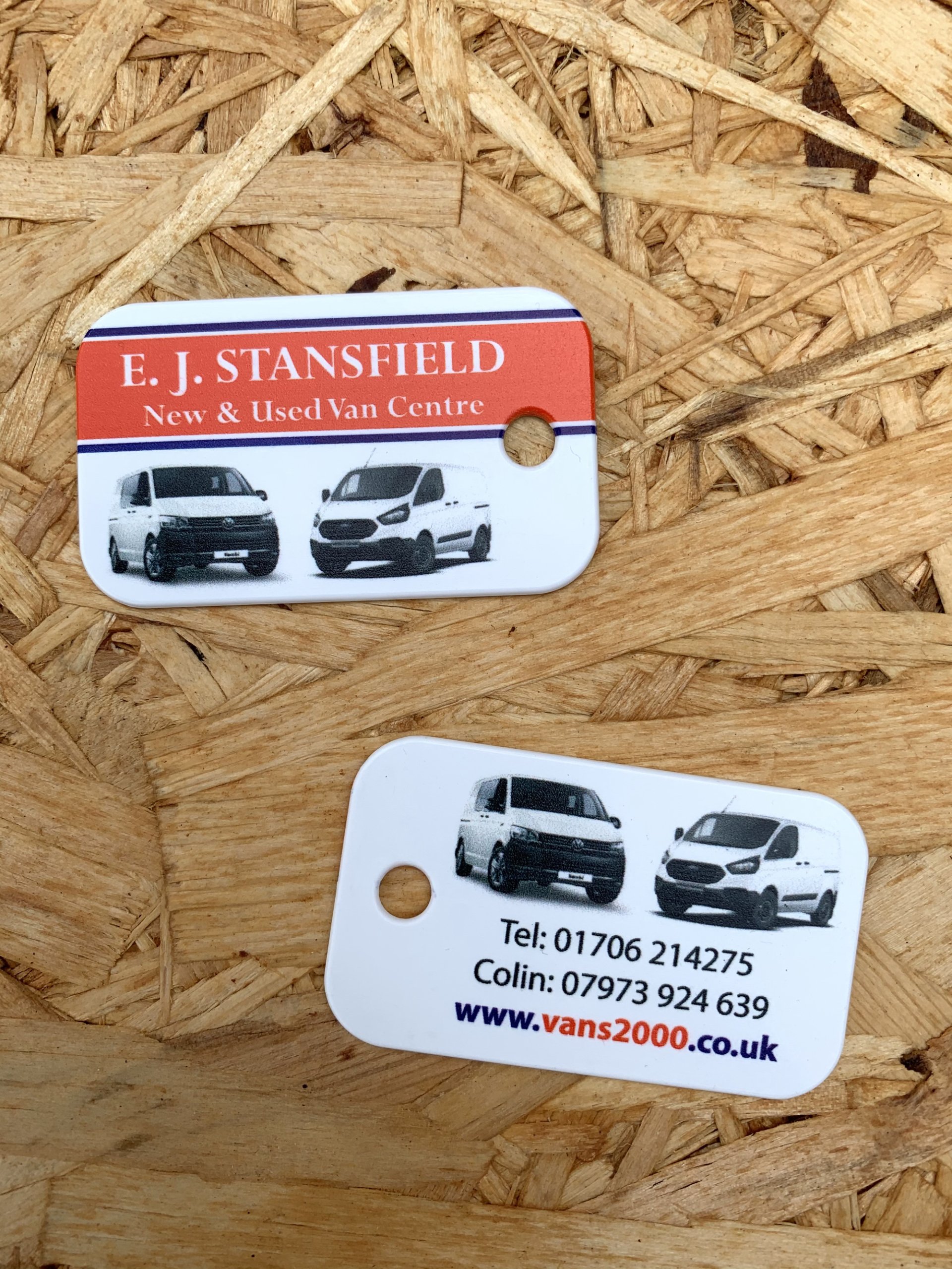 We have lots of examples of the keyrings we have printed