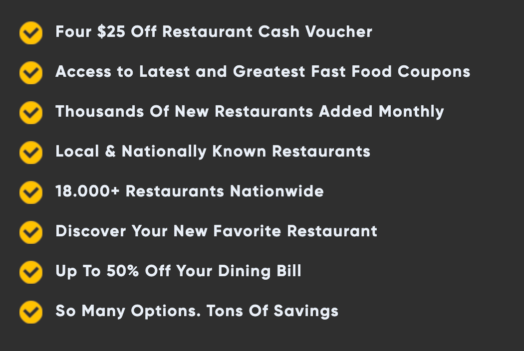 $100 restaurant certificate