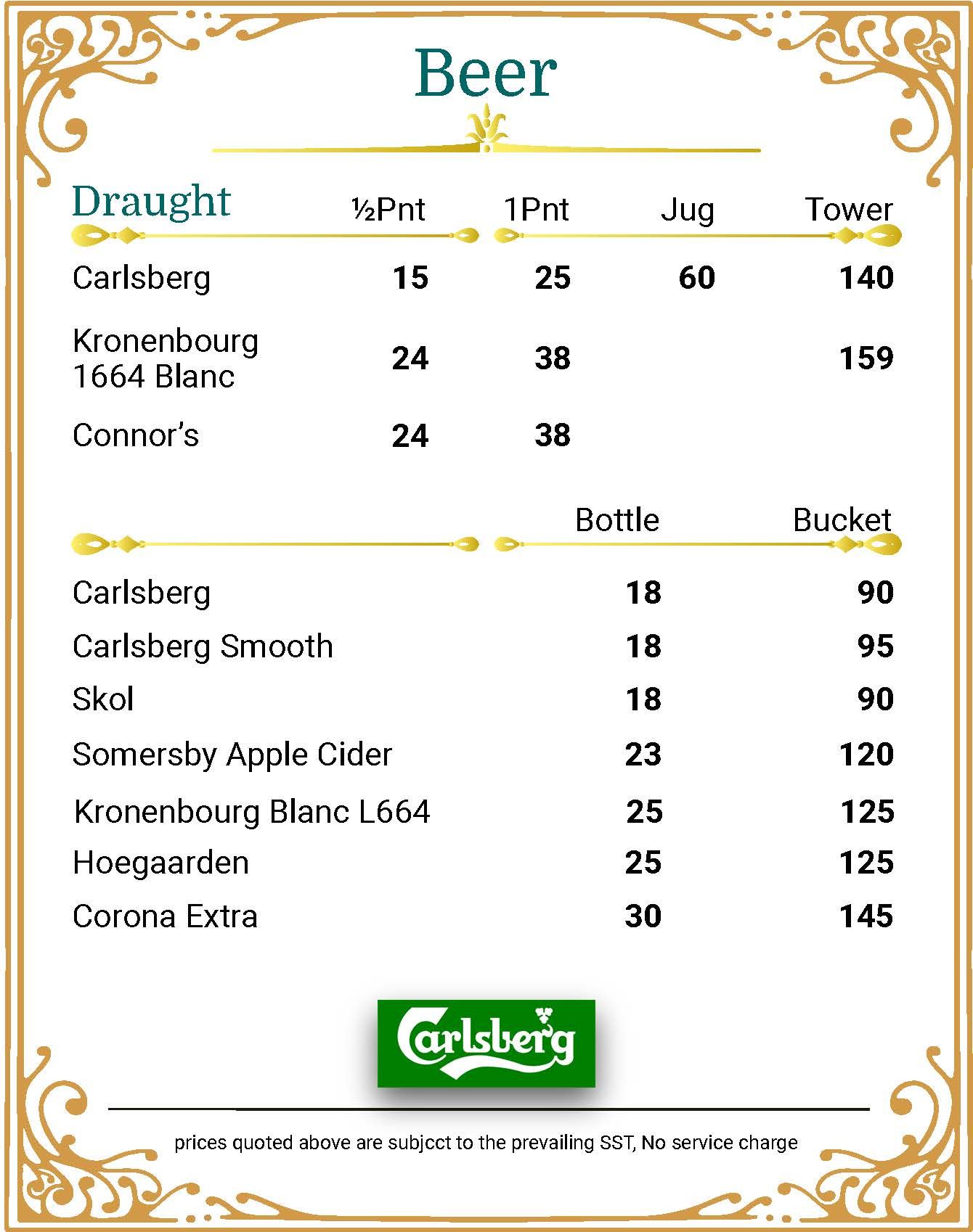 CHULIA COURT MENU - GASTRO PUB WITH UNIQUE MIX OF ITALIAN AND MIDDLE ...