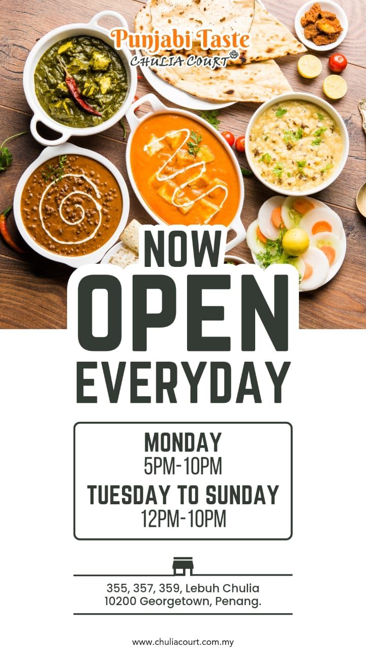 CHULIA COURT MENU - BEST NORTH INDIAN CUISINE IN GEORGE TOWN