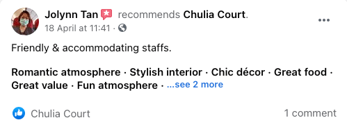 CHULIA COURT MENU - BEST NORTH INDIAN CUISINE IN GEORGE TOWN