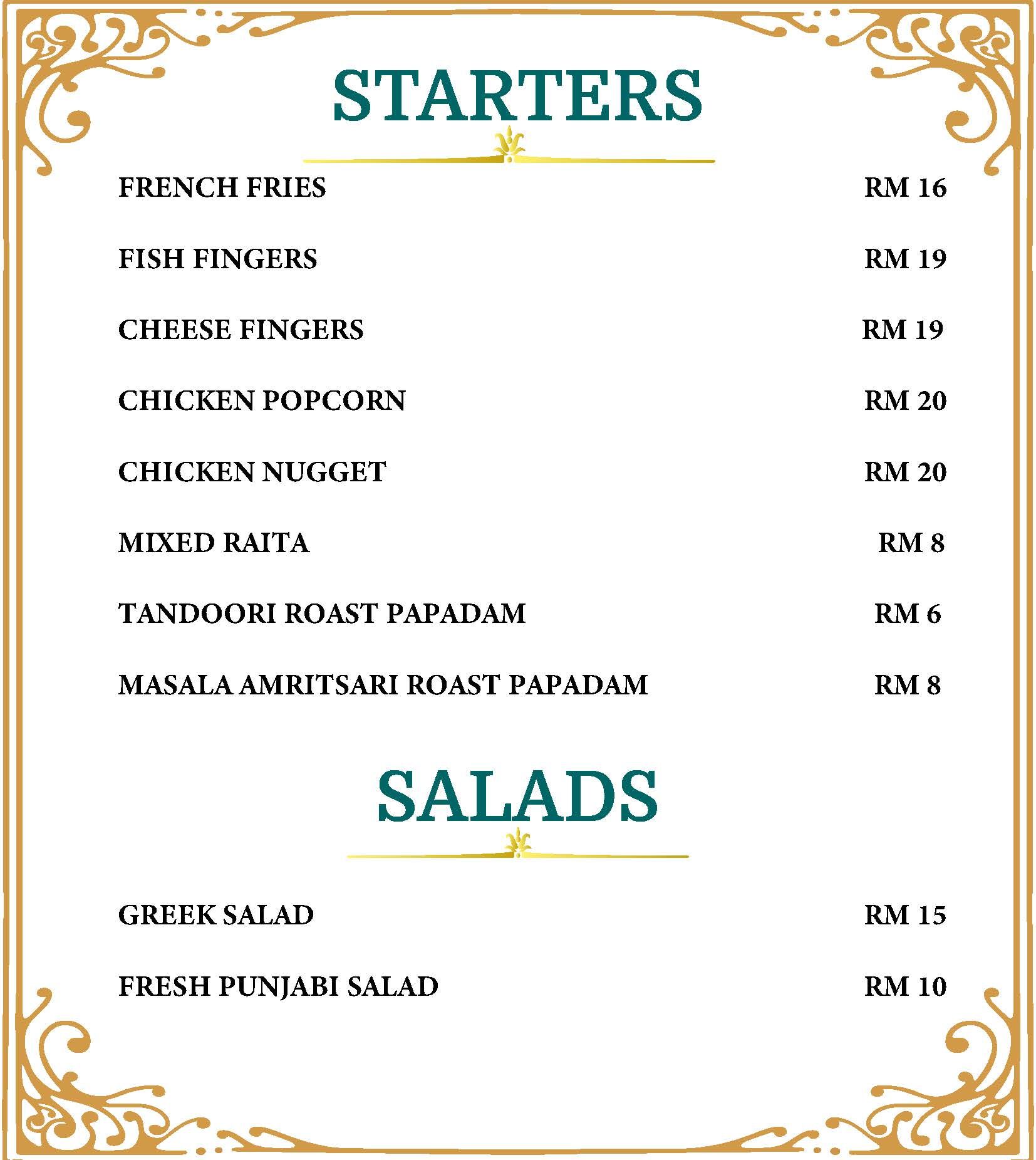 CHULIA COURT MENU - GASTRO PUB WITH UNIQUE MIX OF ITALIAN AND MIDDLE ...