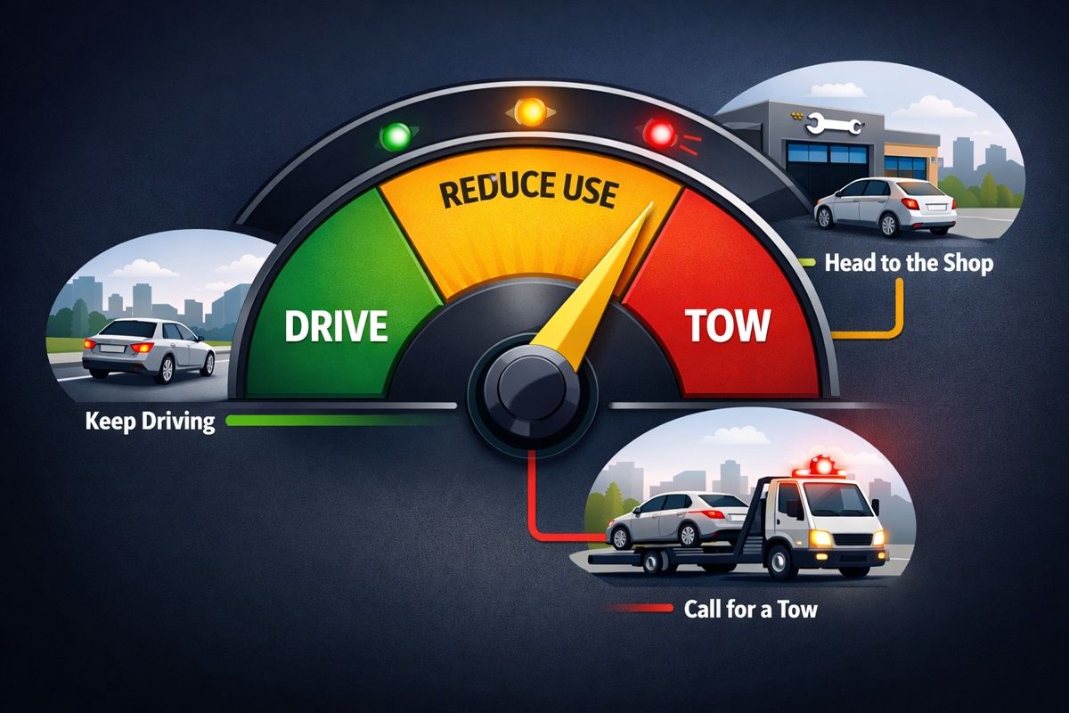 Check-Engine Light Diagnostics: Drive, Reduce Use, or Tow? A Simple ...