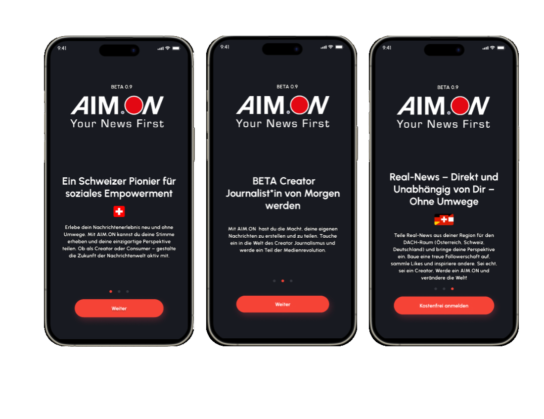 AIMON Your News First! Media Platform for Citizen Journalism.