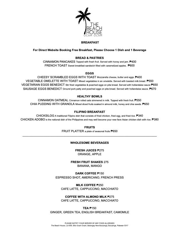 Dining | Experience Culinary Excellence at The Beach House, Ocam Ocam ...