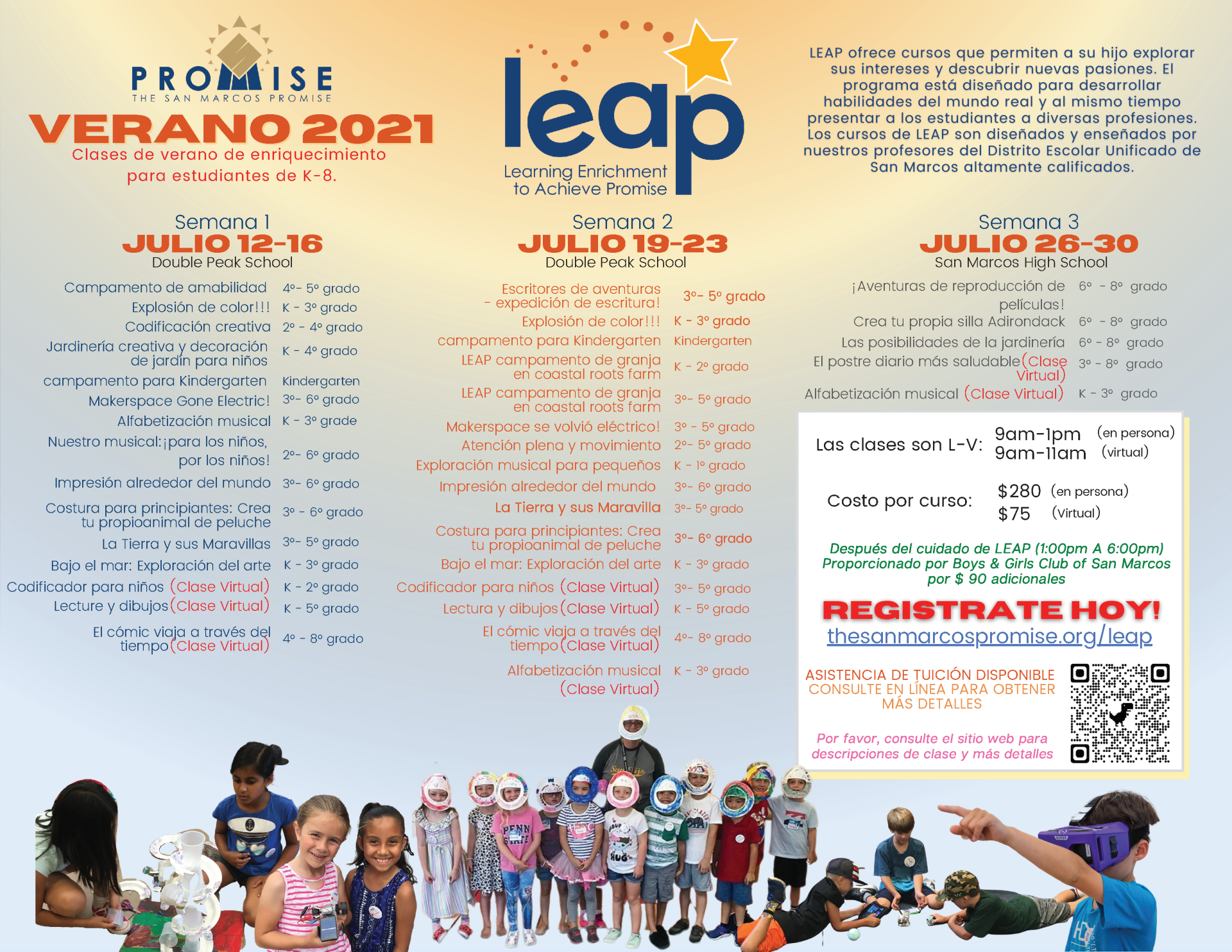 Join us for Summer LEAP with The San Marcos Promise