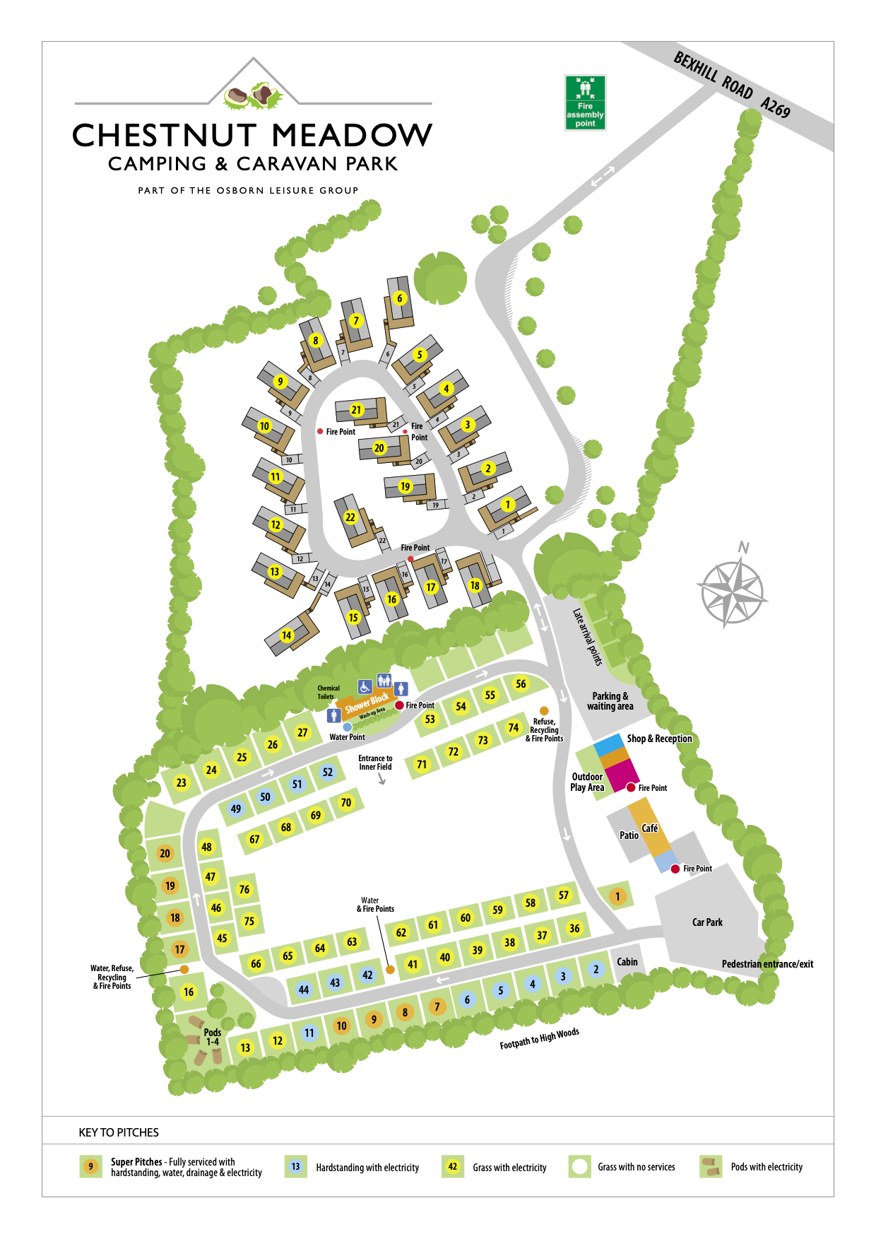 CHESTNUT MEADOW COUNTRY PARK MAP | Osborn Leisure
