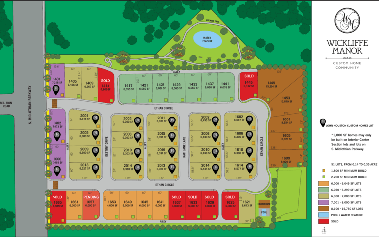 NEW COMMUNITY: Wickliffe Manor in Midlothian, TX