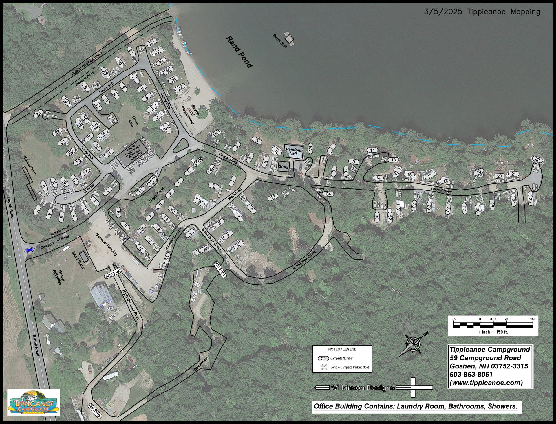 Map: Campgrounds NH: Tippicanoe campground