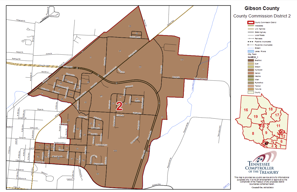 District Maps | Gibson County Election Commission