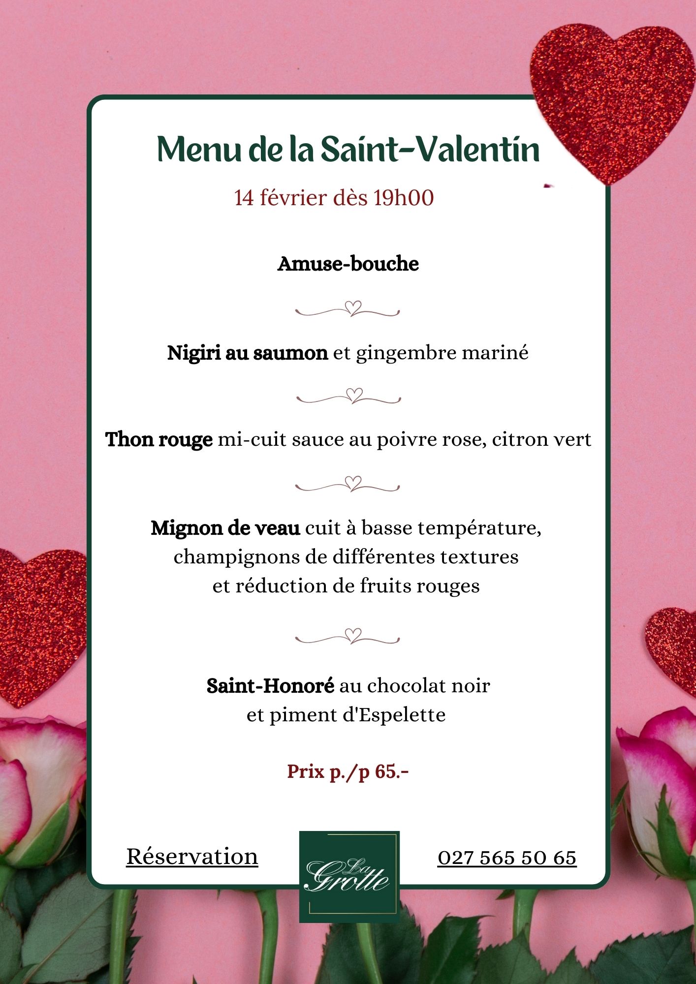 Restaurant La Grotte, Sierre | Bienvenue