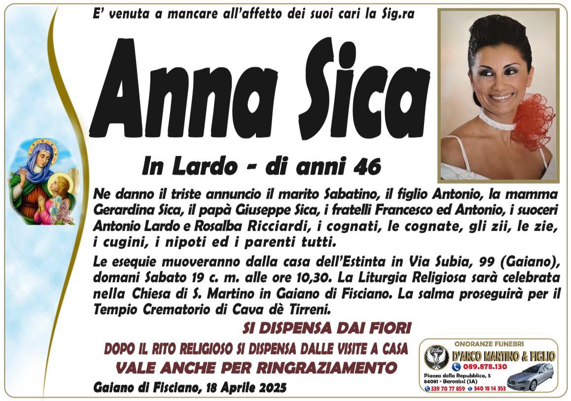 Necrologi |Baronissi, Salerno, Calvanico, Fisciano, Mercato San ...