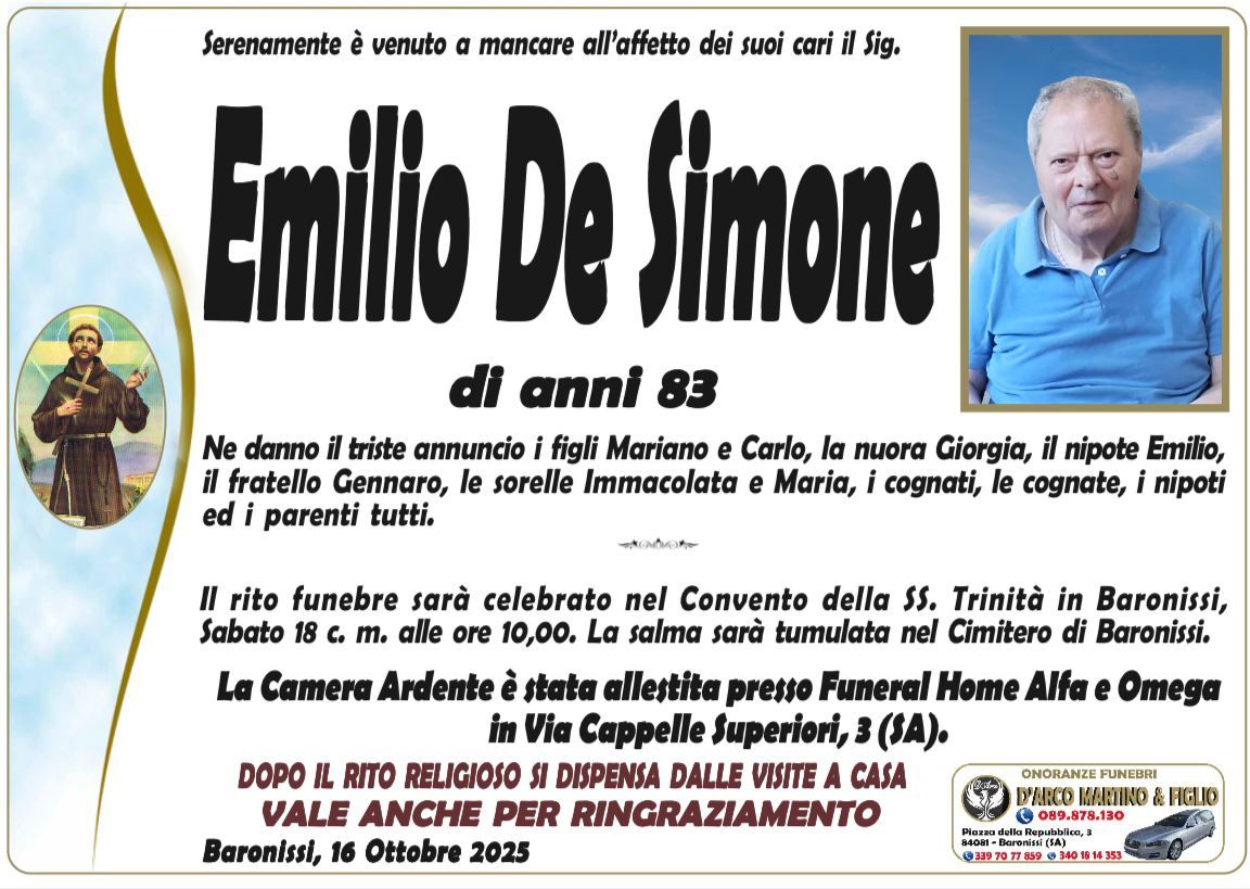 Necrologi |Baronissi, Salerno, Calvanico, Fisciano, Mercato San ...