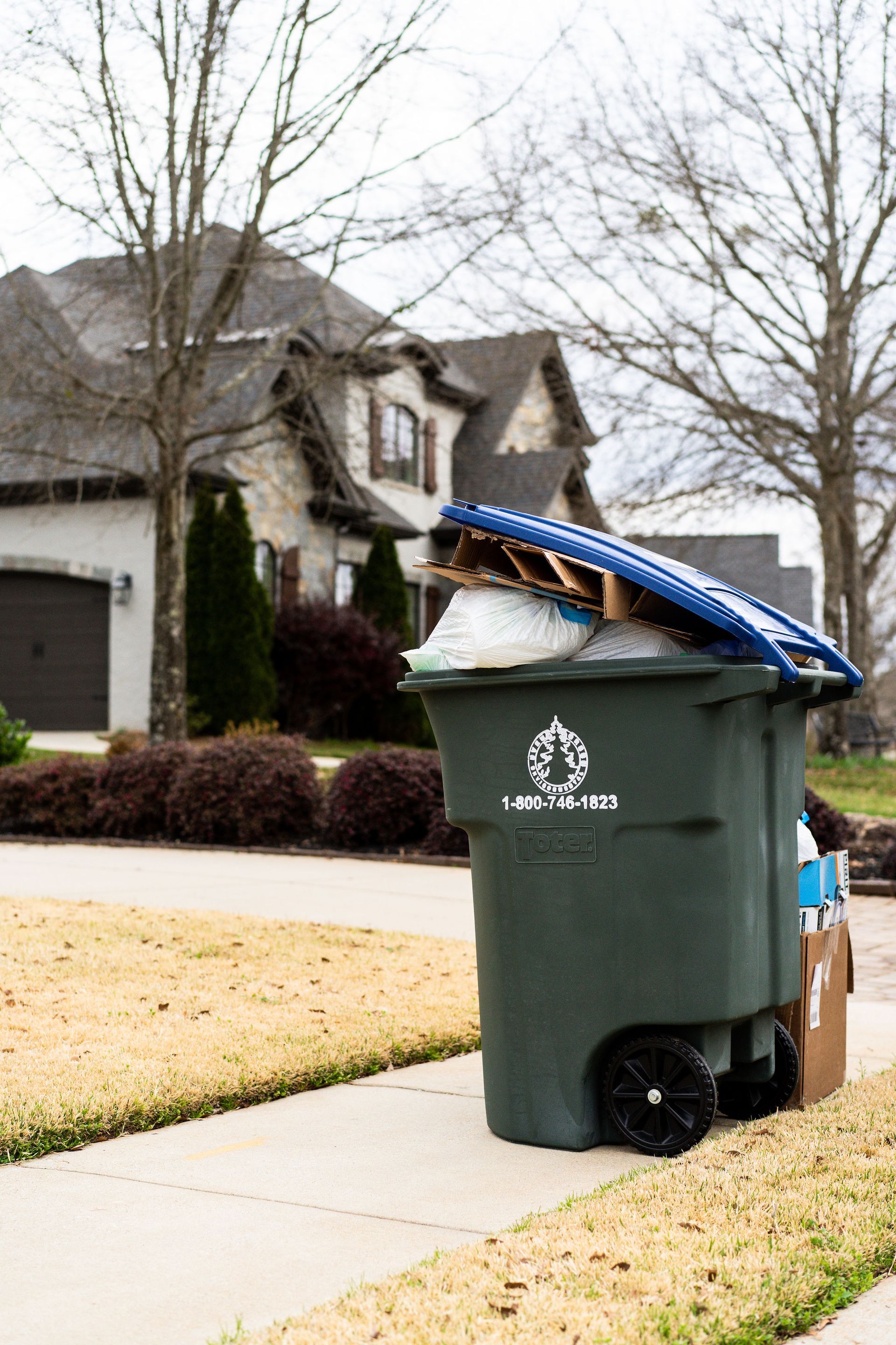 What is curbside waste pickup?