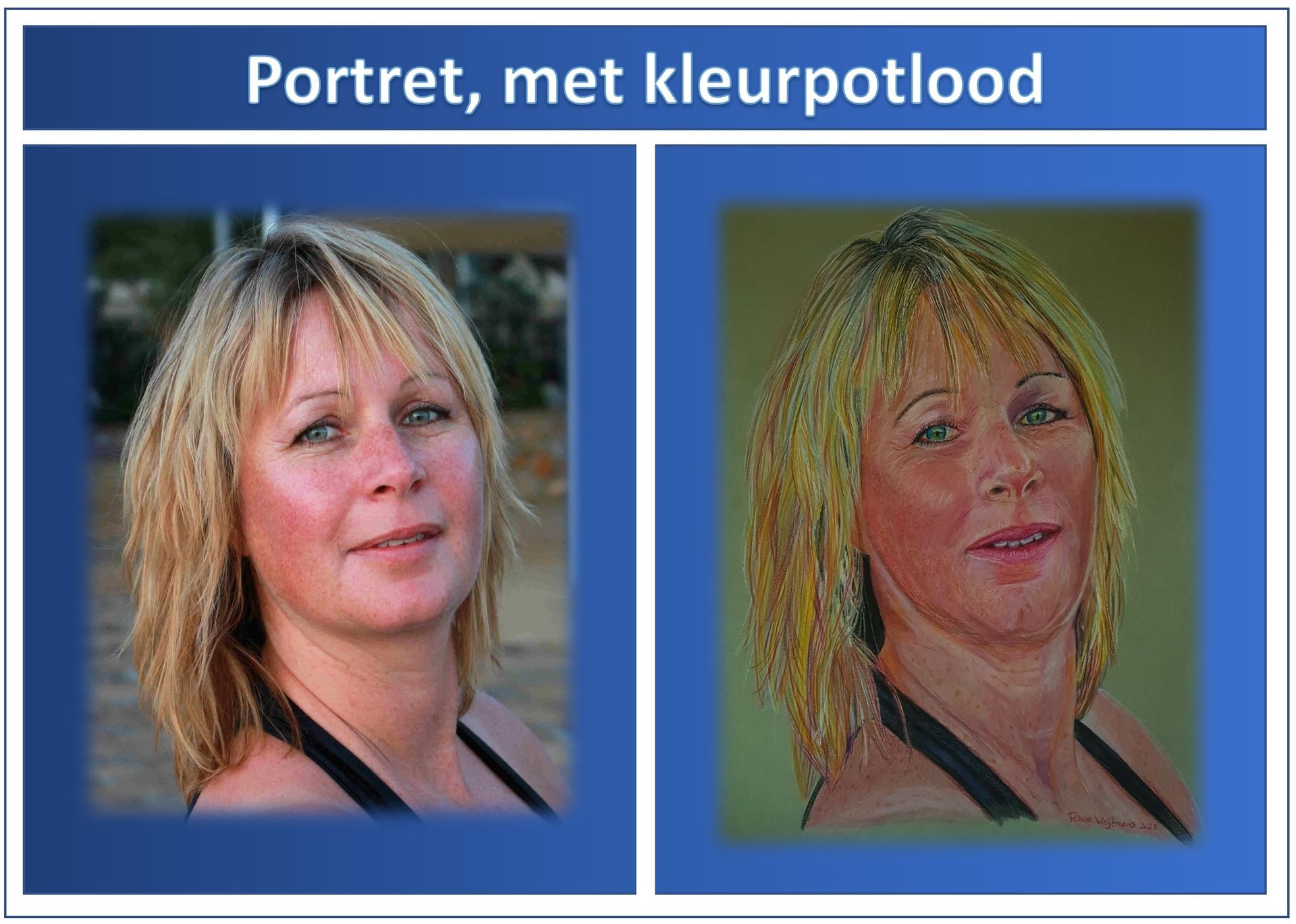 2023 Instructief: portret maken kleurpotlood