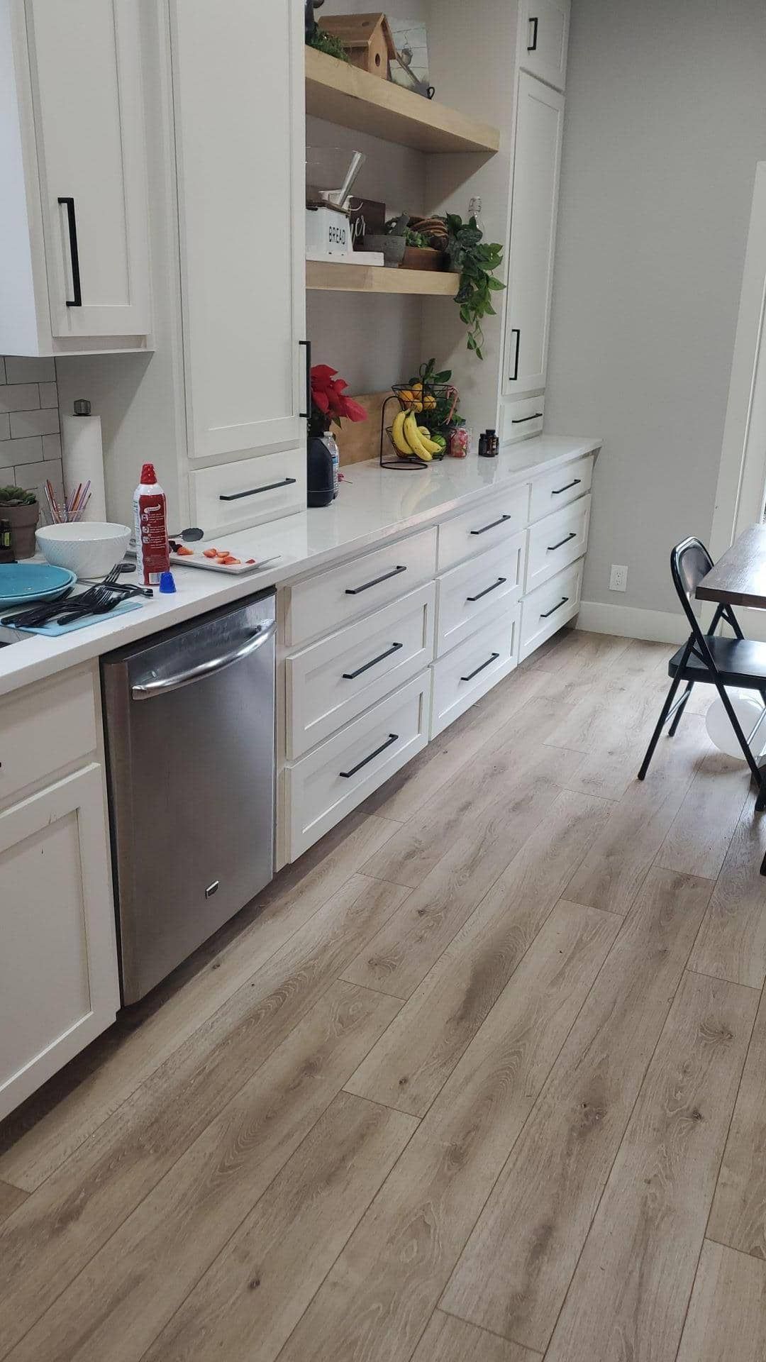 A Pipe Burst Caused Kitchen Water Damage in this Austin Home