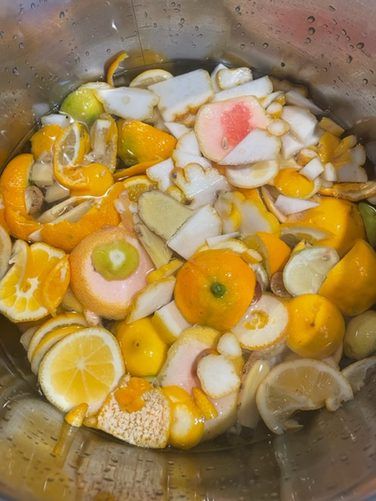 Immune booster citrus peel broth