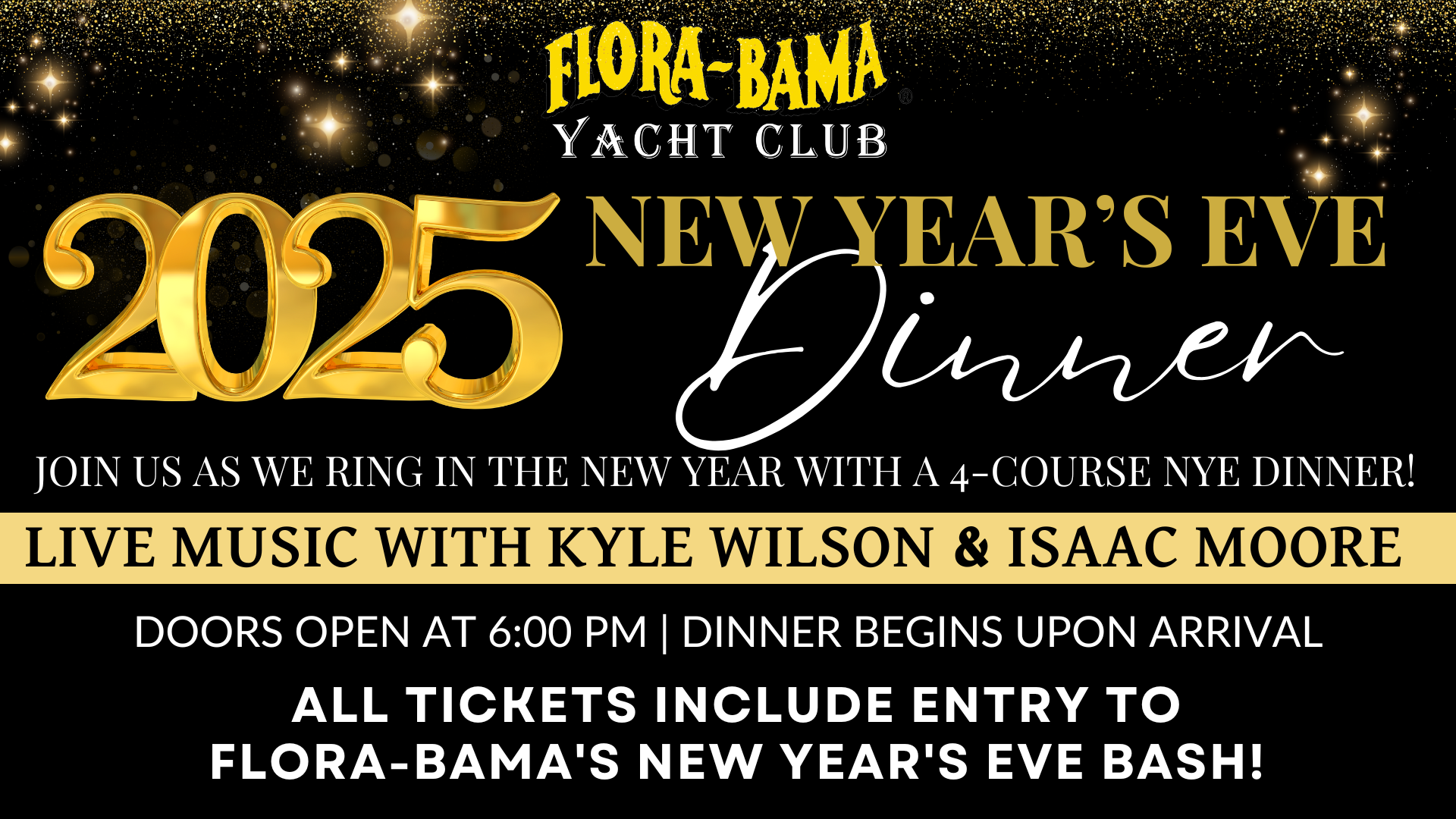 FLORA-BAMA CLUB | NEW YEARS EVE SPECIAL