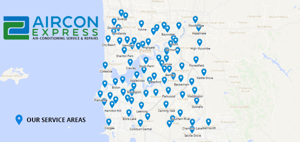 Service Areas | Perth, WA | Aircon Express