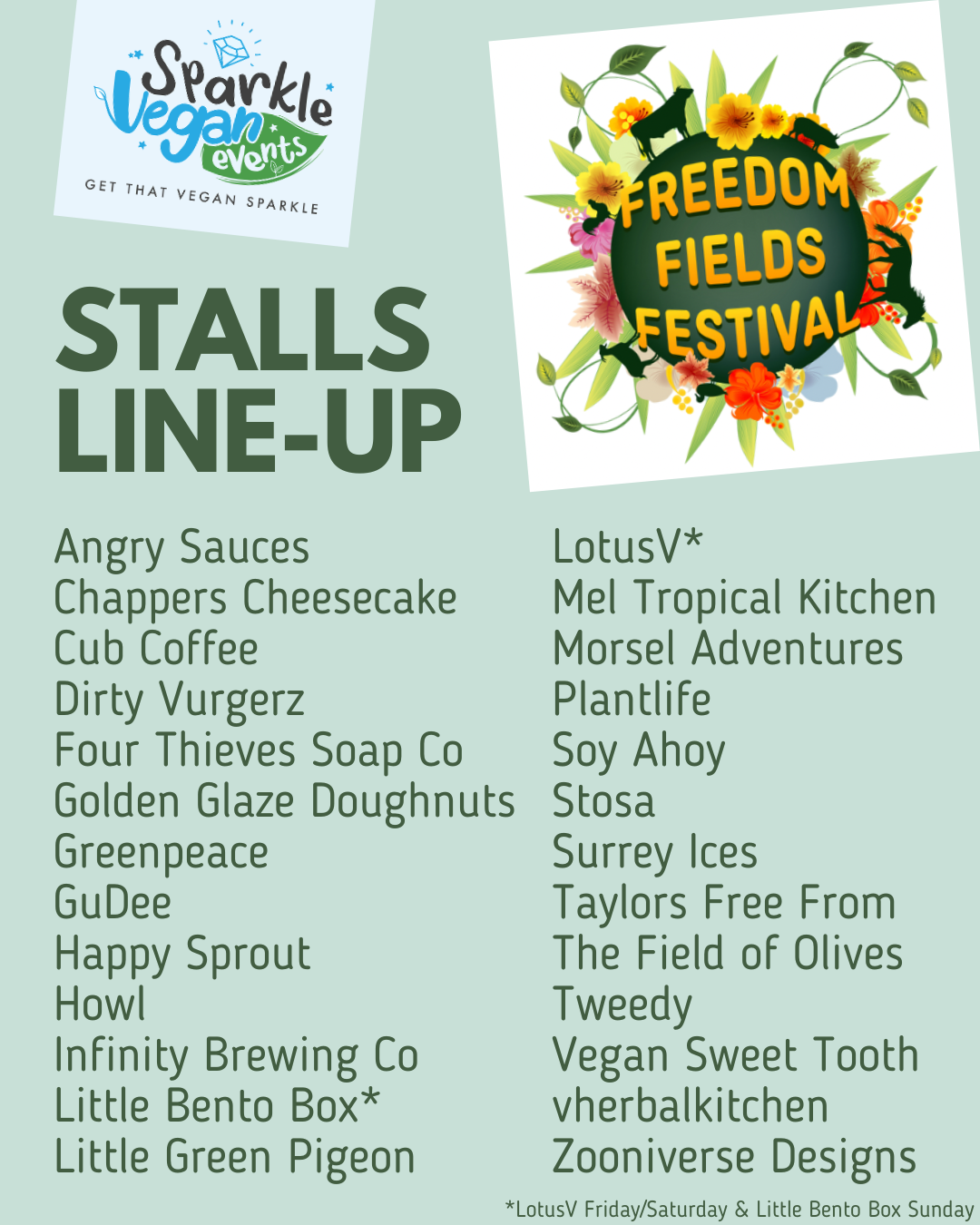 Sparkle Vegan Events