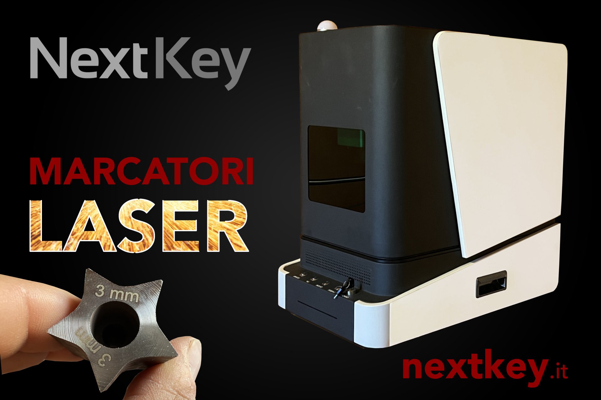 Marcatori laser fissi per officine meccaniche di precisione