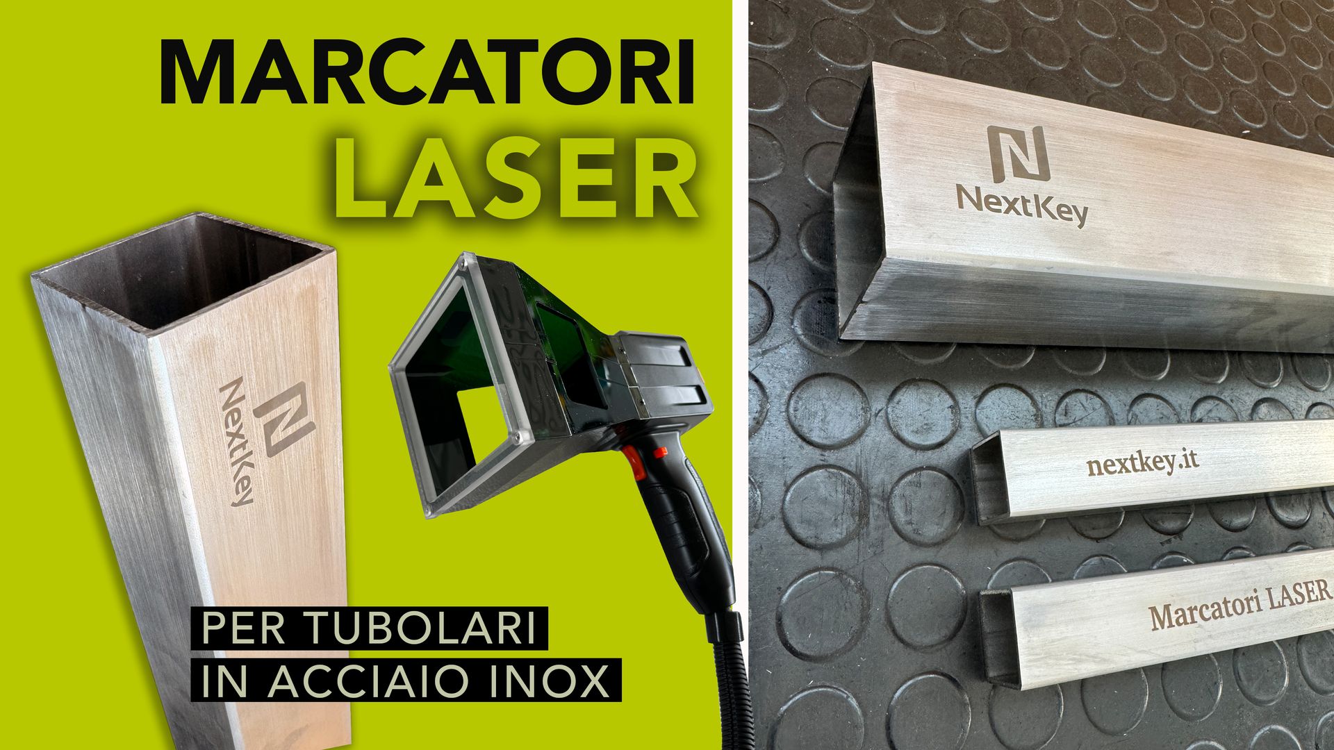 Marcatori laser portatili per tubolari in acciaio inox