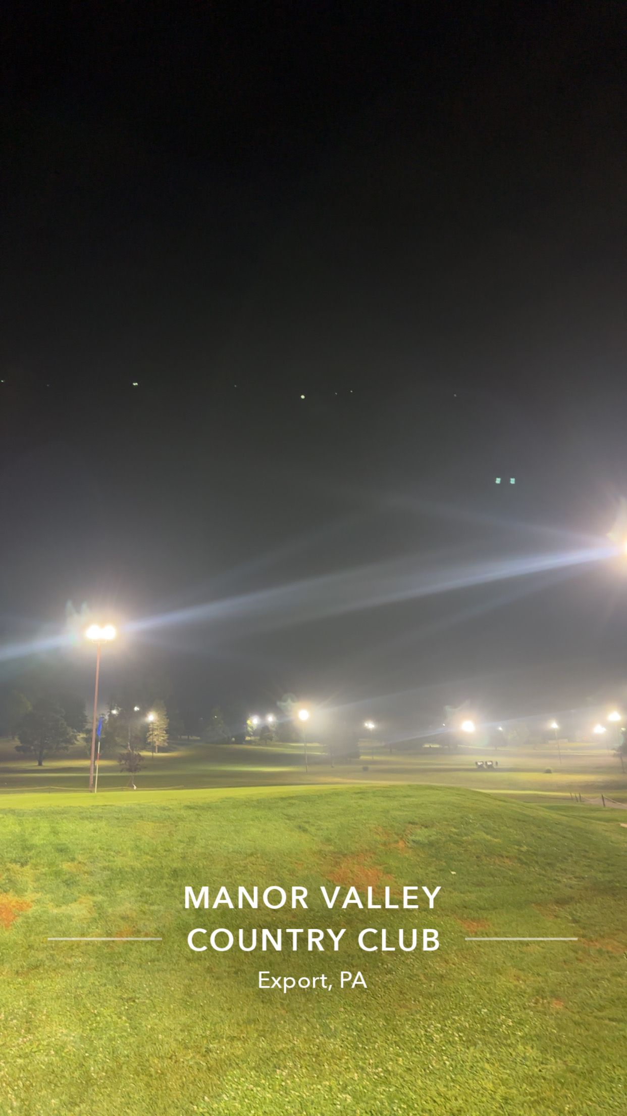 Illuminated Golf Course | Manor Valley Golf Course
