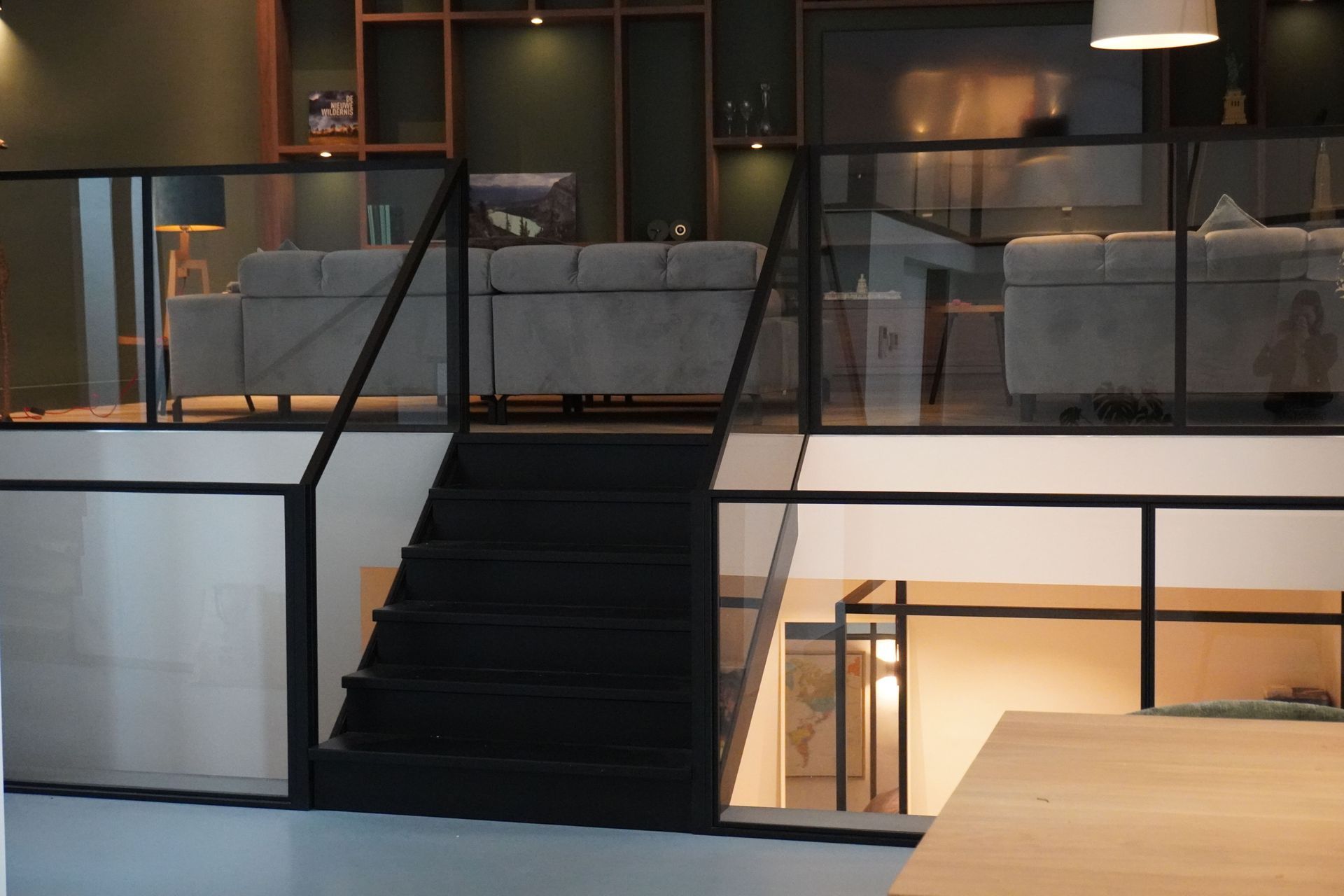 Stalen Balustrade met glas op maat| Hollemans Homesteel