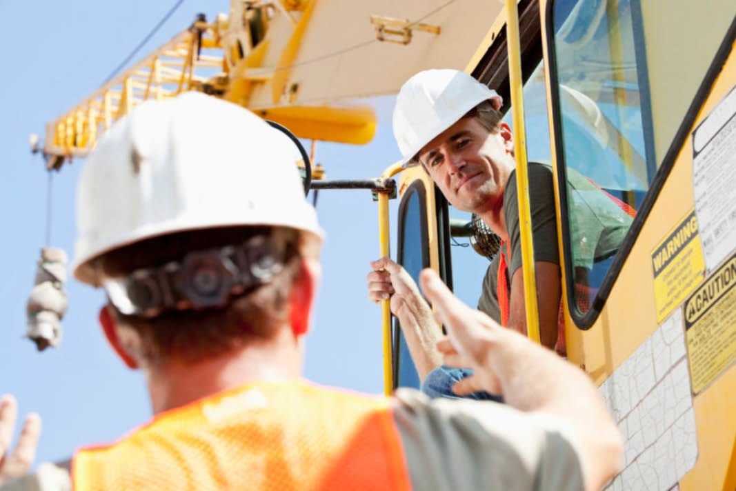 Seven Crane Operator Hand Signals