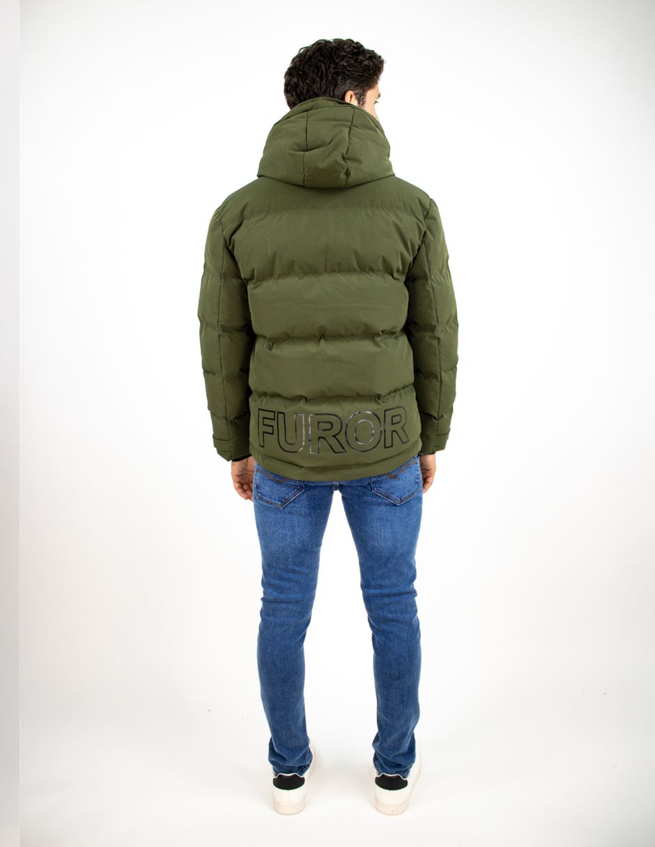 Chamarra Furor Crop Capucha