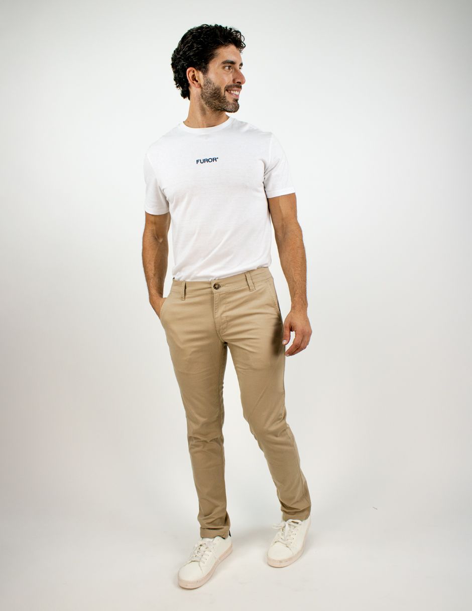 Pantalón Furor Chino Gabardina Gris