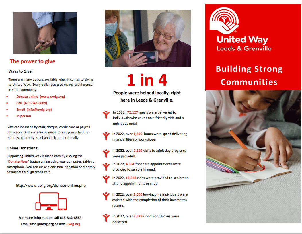 Employee Campaign Champion Resources | United Way Leeds & Grenville