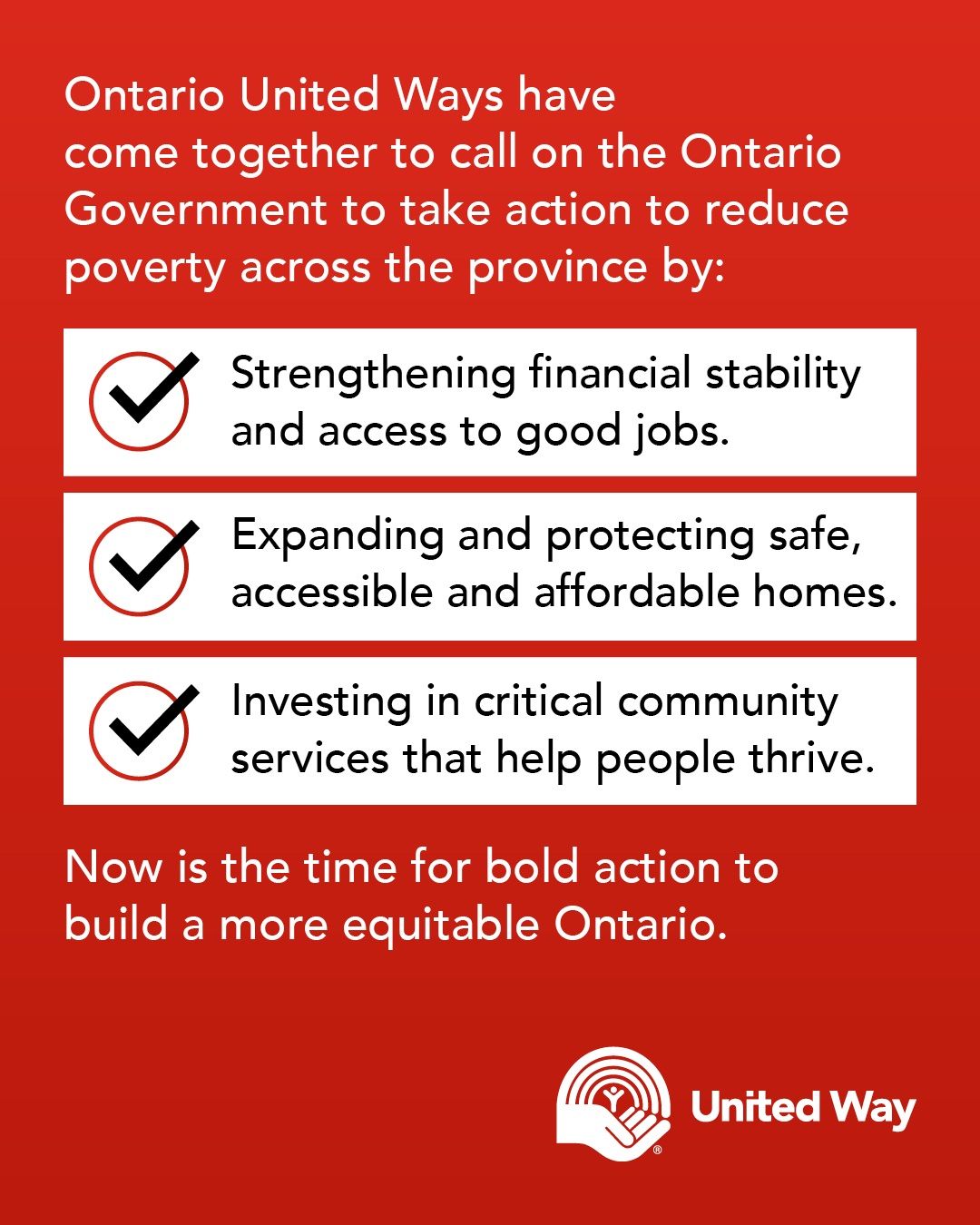 Ontario United Ways Poverty Reduction Strategy Submission