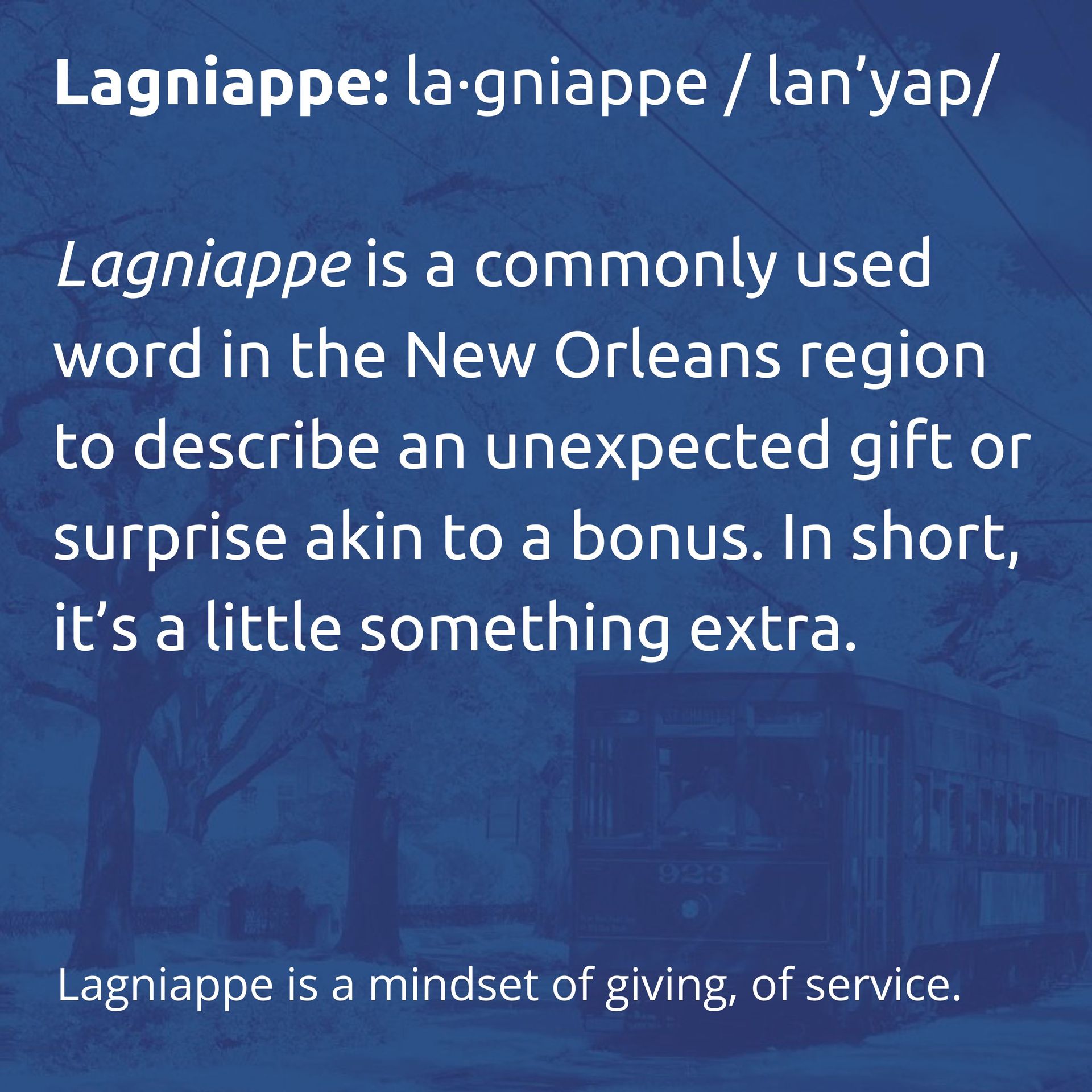 What Does Lagniappe Mean? New Orleans, La Definition