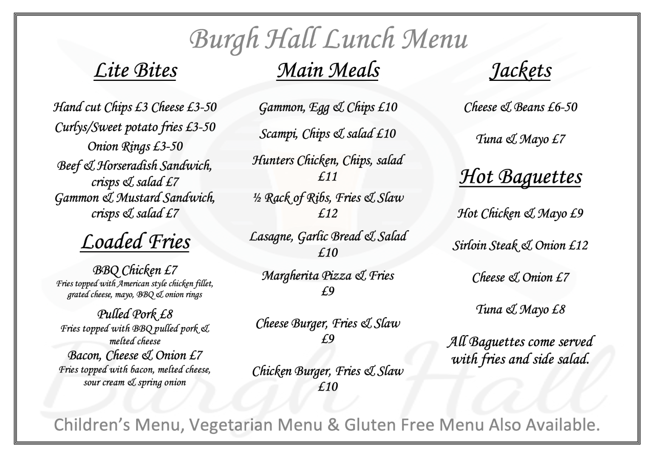 Burgh Hall - Great Yarmouth, Norfolk - Restaurant