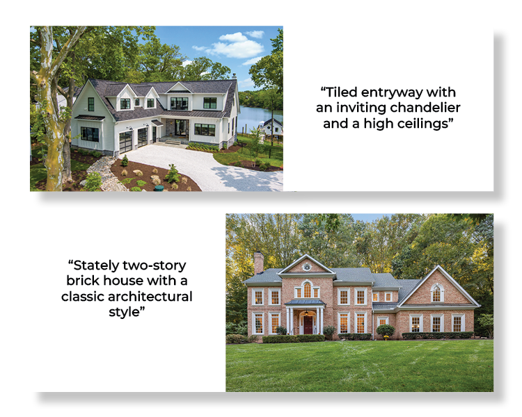 AI Generated Image Captions | Hometrack