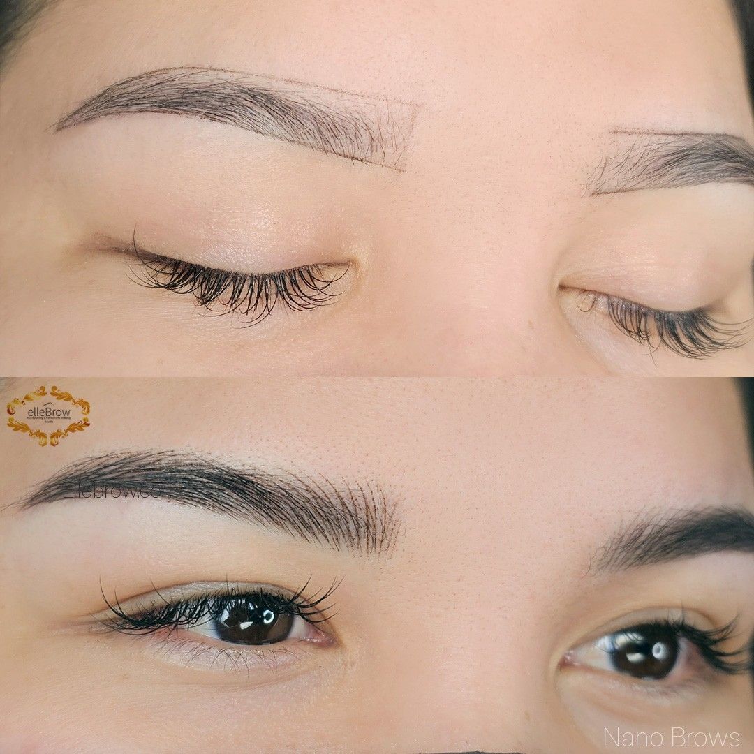 Nano Brows Before and After Photos | Ellebrow NYC