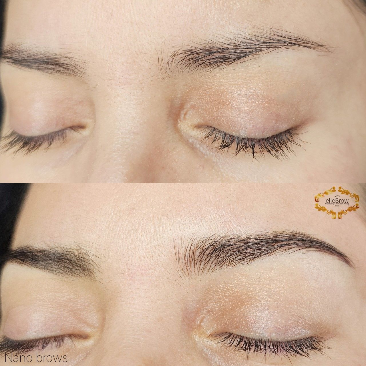 Nano Brows Before and After Photos | Ellebrow NYC